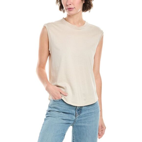 Theory | Tops | Theory Womens Shirttail Tank Beige | Poshmark